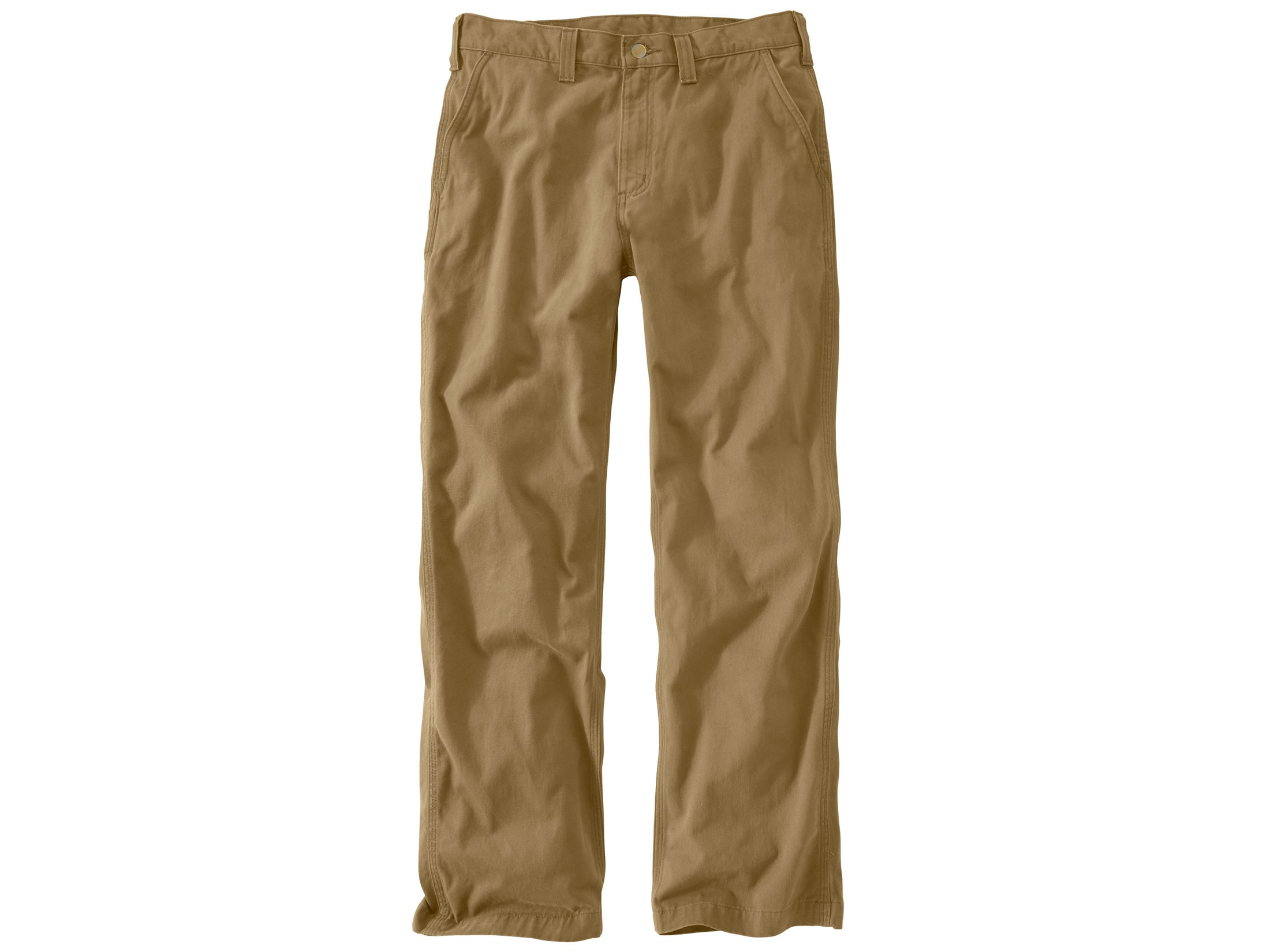 Carhartt Men's Rugged Work Khaki Relaxed Fit Pants Cotton Dark Coffee