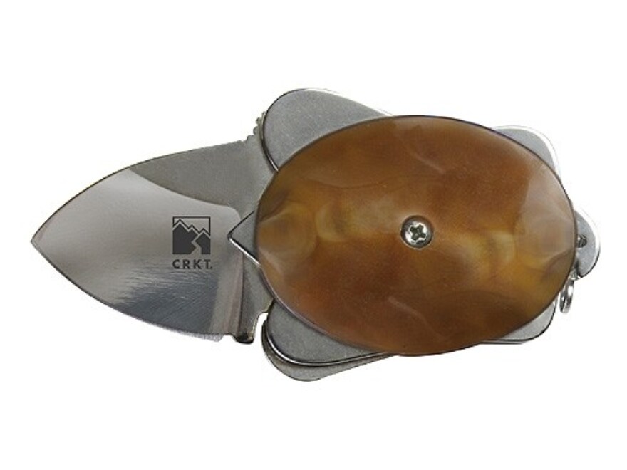 CRKT Turtle Folding Knife 1 3Cr13 SS Blade CPL Handle Brown
