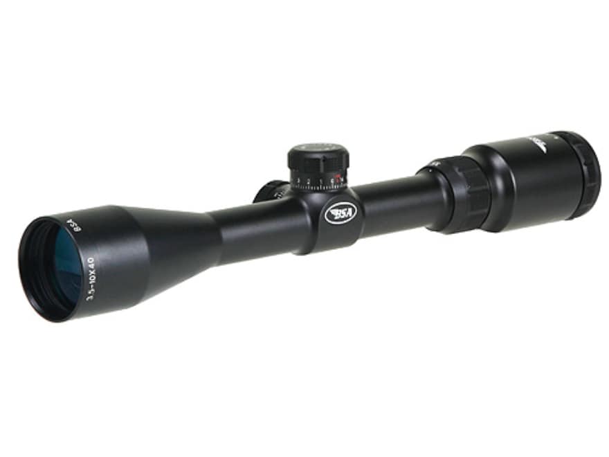 BSA Tactical Weapon Rifle Scope 3.5-10x 40mm Mil-Dot Reticle Matte