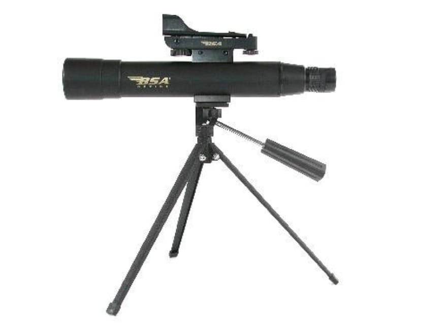 BSA Spotting Scope 20x 40mm Matte Red Dot Sight Tripod