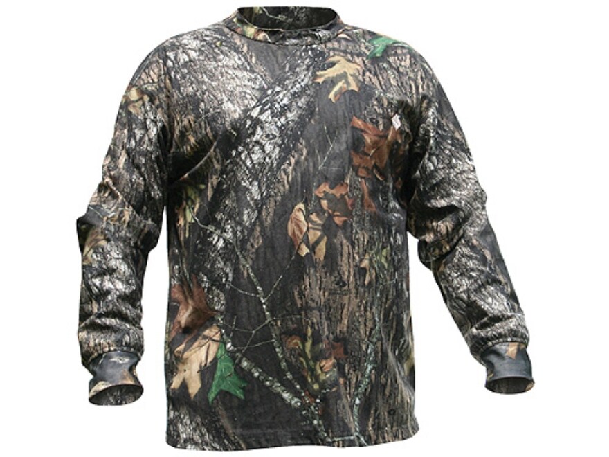 Ol' Tom Men's All Season Crew Long Sleeve Shirt Polyester Mossy Oak