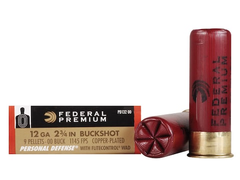 Federal Premium Personal Defense Ammo 12 Ga 2-3/4 Reduced Recoil 00