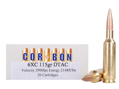 Cor-Bon Performance Match Ammo 6mm XC 115 Grain DTAC Box of 20