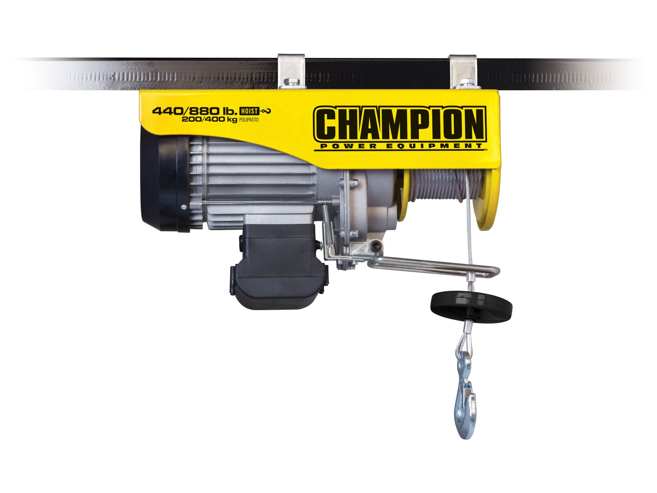 Champion 880 lb Electric Utility Hoist 39.4' Galvanized Cable