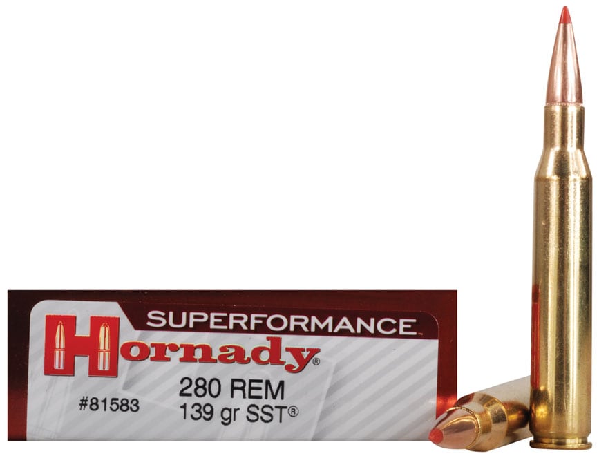 Hornady Superformance 280 Remington Ammo 139 Grain Hornady SST (Super