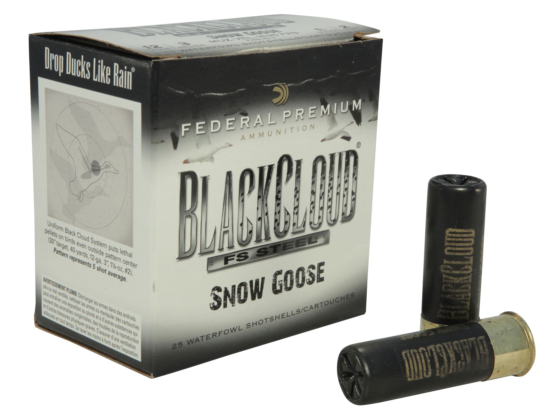 Federal Premium Black Cloud Snow Goose Ammo 12 Ga 3 1-1/8oz #2