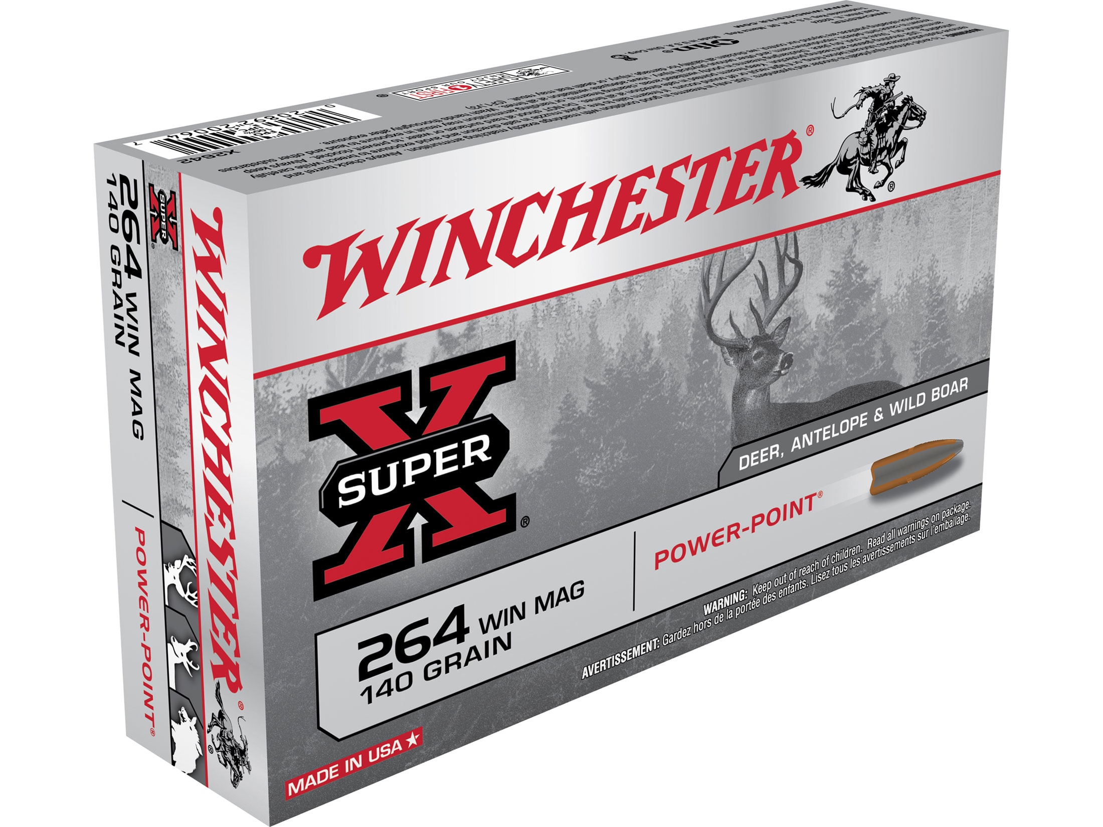 Winchester Super X 264 Winchester Mag Ammo 140 Grain Winchester