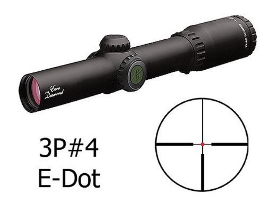 Burris Euro Diamond Rifle Scope 30mm Tube 1-4x 24mm Illuminated 3P#4
