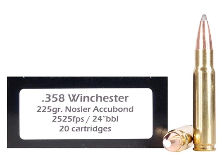 DoubleTap 358 Winchester Ammo 225 Grain Swift A-Frame Bonded Flat Nose