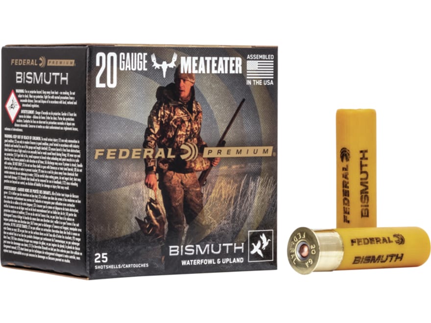 Federal Premium Meateater Bismuth 20 Ga Ammo 3 #5 Bismuth Shot 1-1/8oz