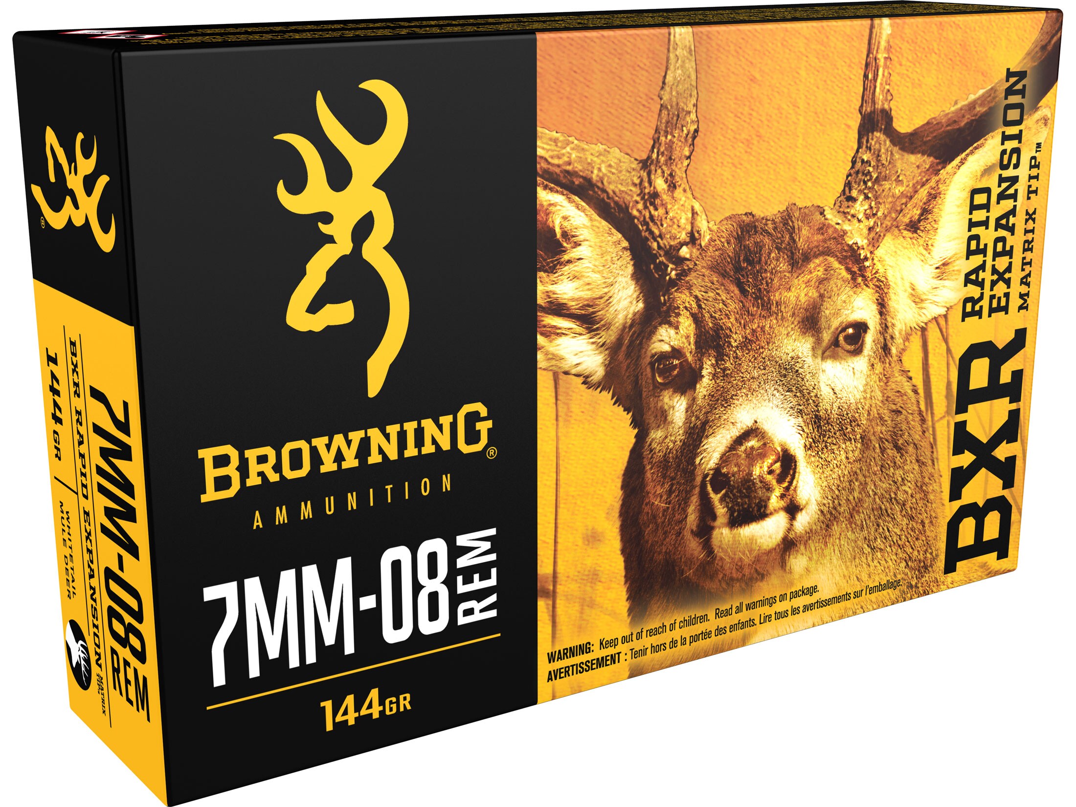Browning BXR 7mm-08 Remington Ammo 144 Grain Browning Rapid Expansion