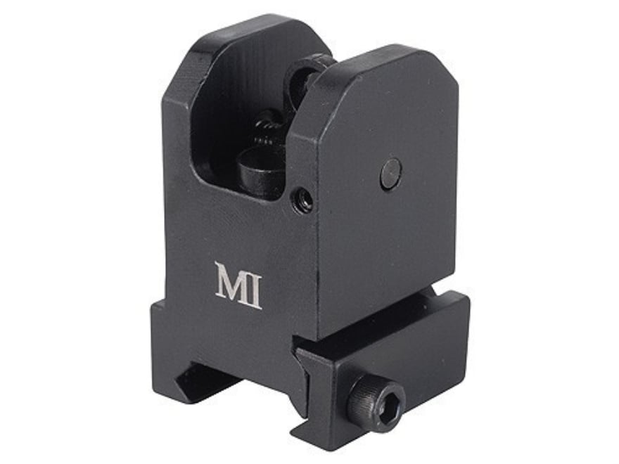 Midwest Industries Fixed Rear Sight AR-15 Flat-Top Aluminum Flat Dark