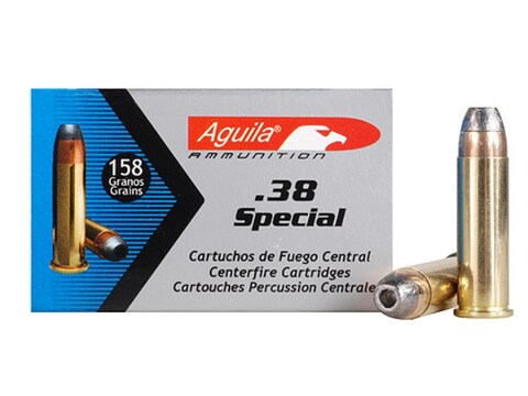 Aguila Ammo 38 Special 158 Grain Semi-Jacketed Hollow Point Box of 50