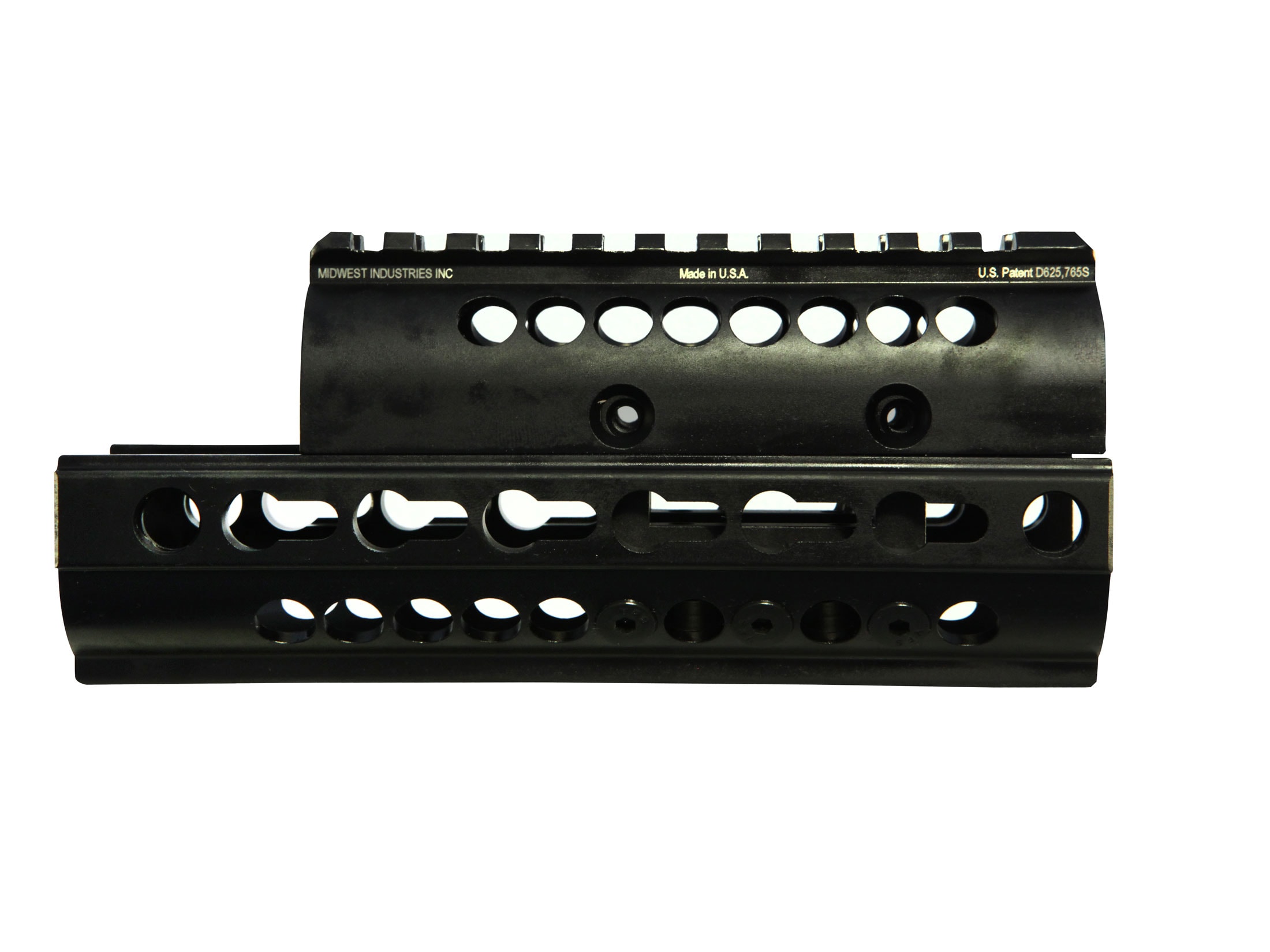 Midwest Industries 2-Piece KeyMod Handguard Yugo AK-47 Aluminum Black