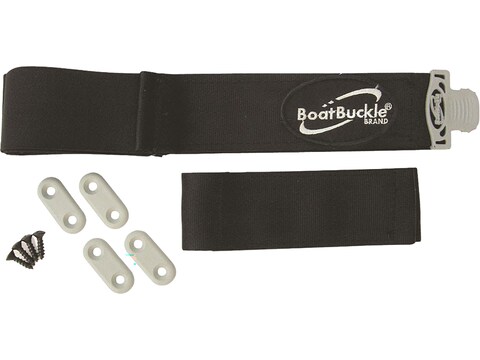 BoatBuckle Stretch Deck Mount Rod Hold Down Strap PLUS 12 x 6