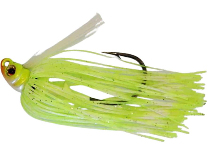 Greenfish Tackle Swim Jig Chartreuse/White 3/8oz