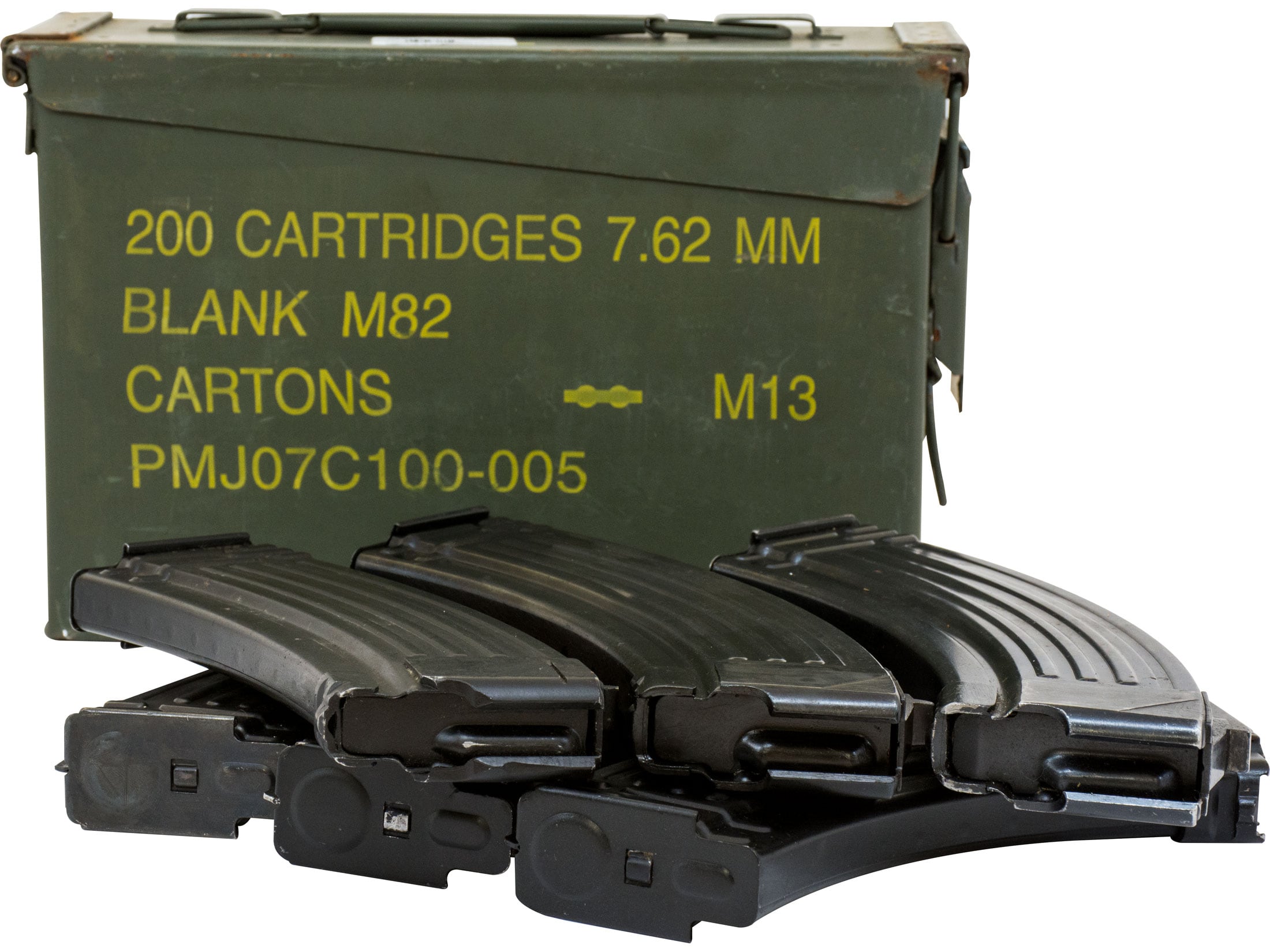 Military Surplus Mag AK-47 7.62x39mm 30-Round Grade 3 Steel Matte 6PK