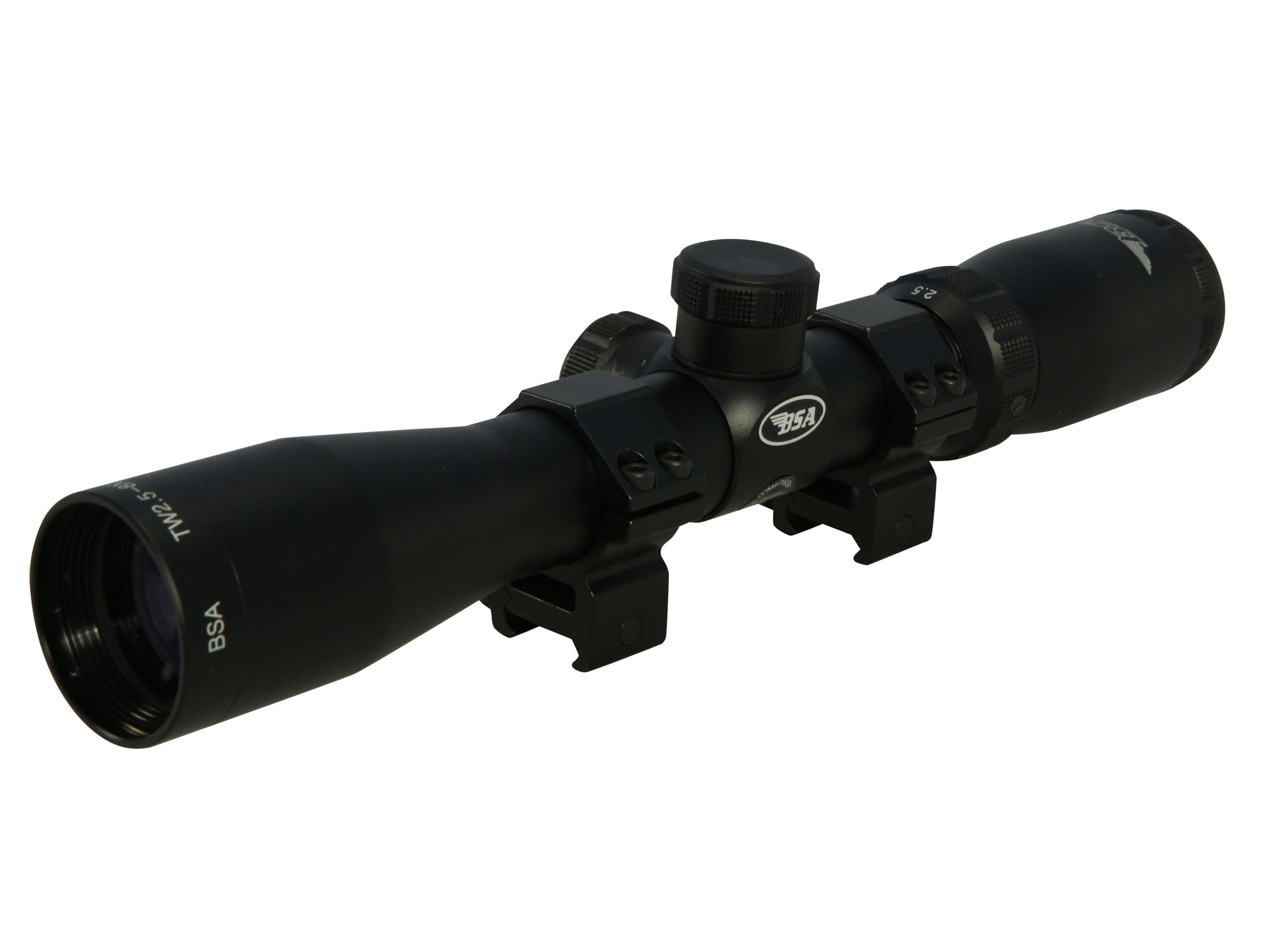 BSA Tactical Weapon Rifle Scope 30mm Tube 2.5-8x 36mm Mil-Dot Reticle