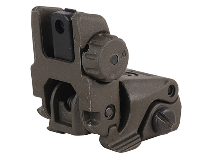 Magpul MBUS Flip-Up Rear Sight AR-15 Polymer Olive Drab