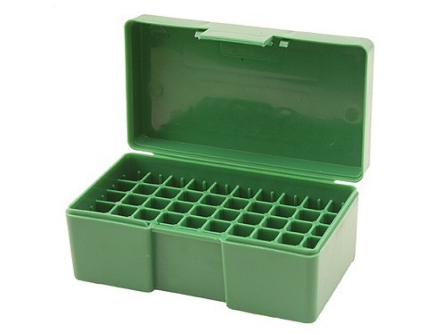 RCBS Flip-Top Ammo Box 38 Special, 357 Mag 50-Round Plastic Green