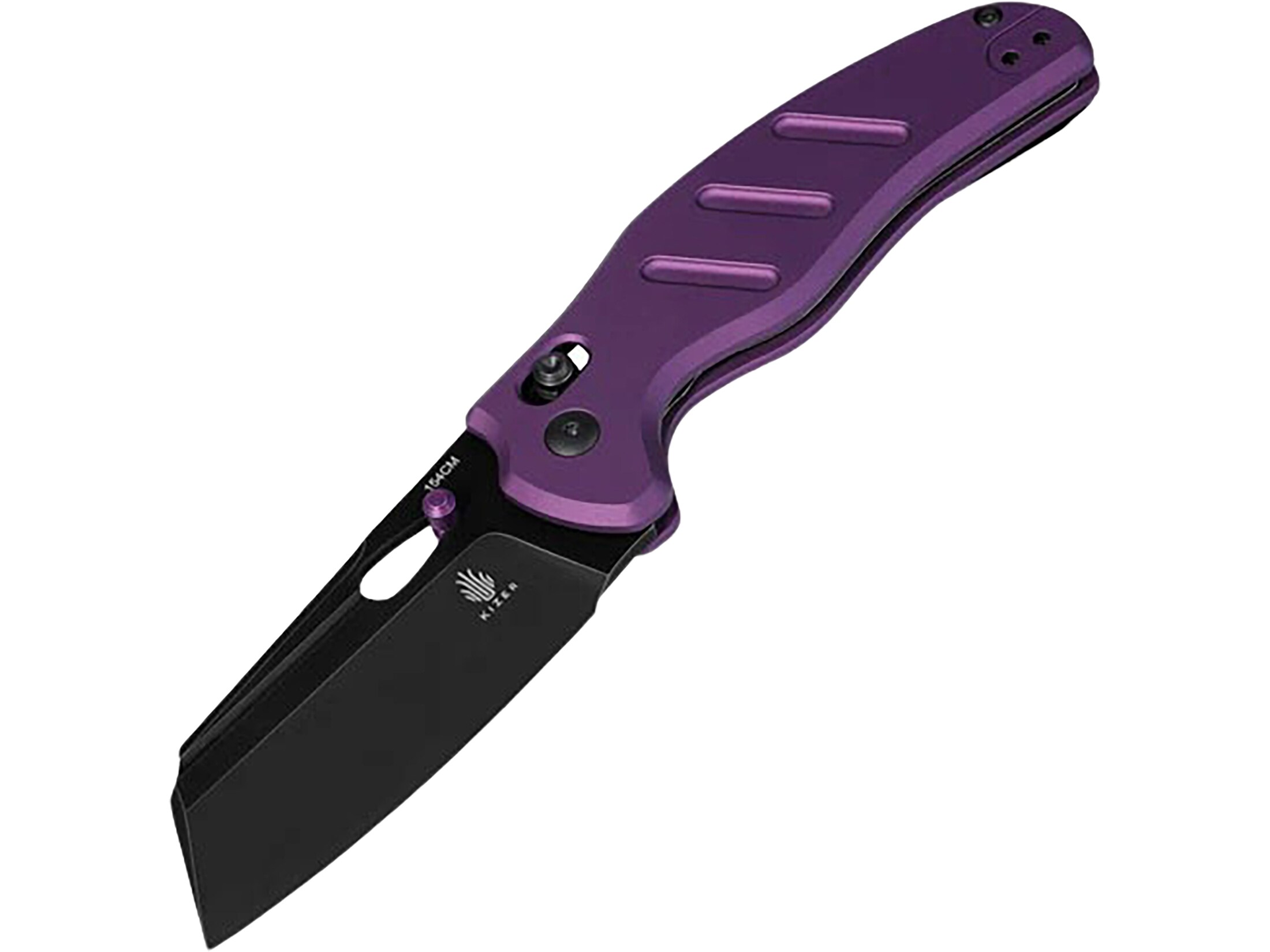 Kizer Sheepdog Pocket Knife 3.15 Sheepsfoot 154CM Black Blade Aluminum