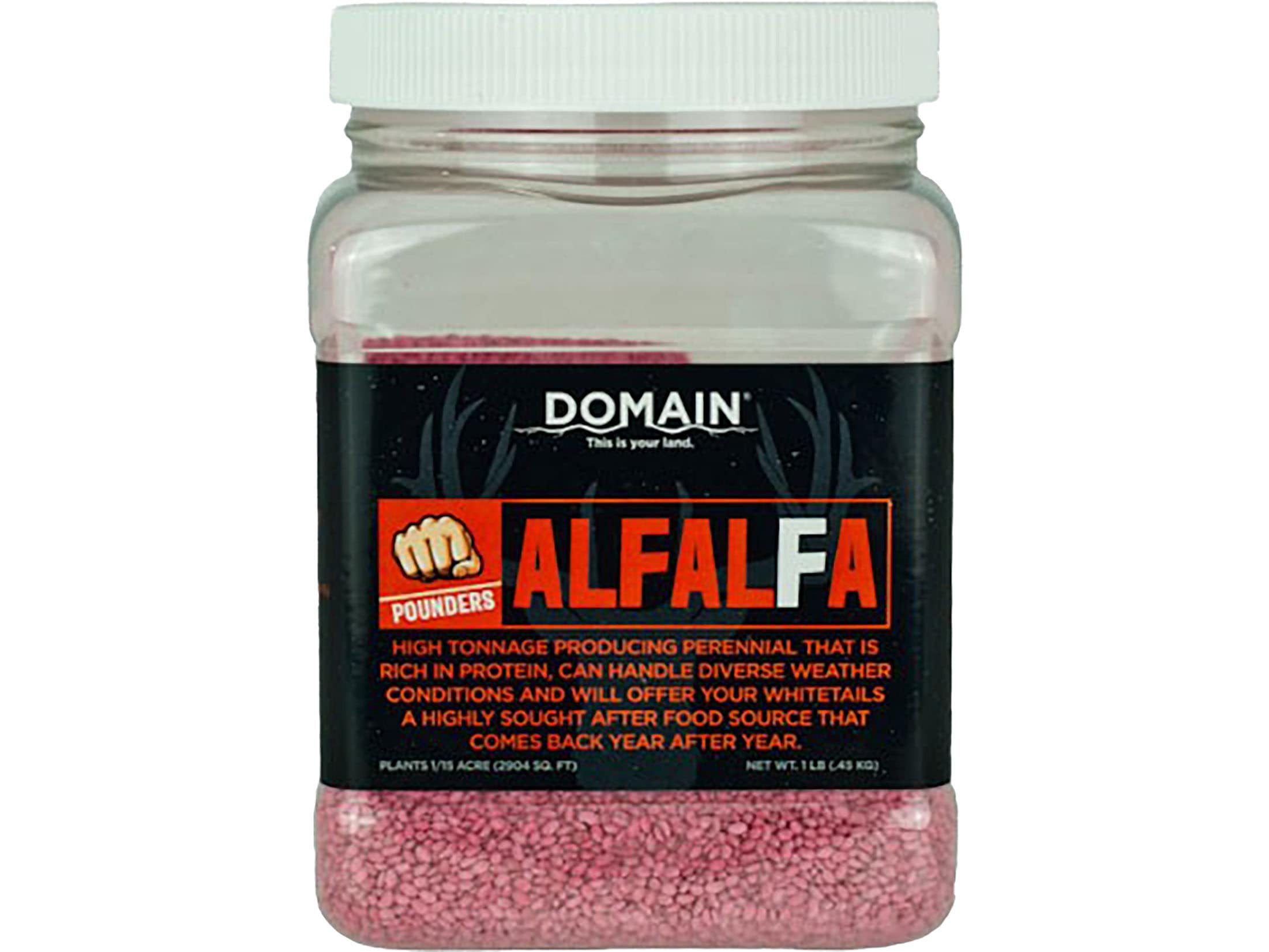 Domain Outdoor Pounder Alfalfa Food Plot Seed 1 lb