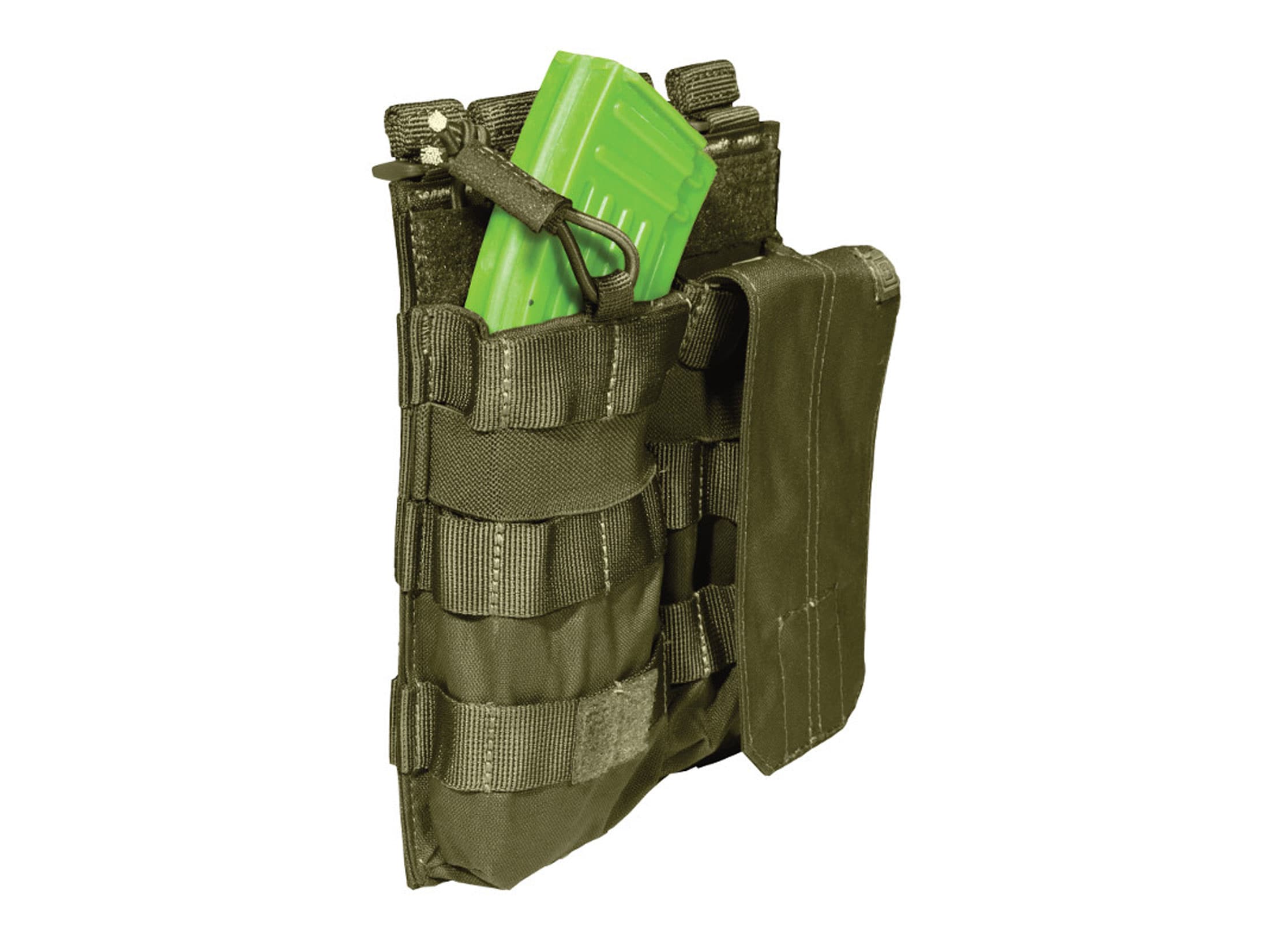 5.11 Double AK-47 Mag Pouch Bungee Cover Nylon Tac OD