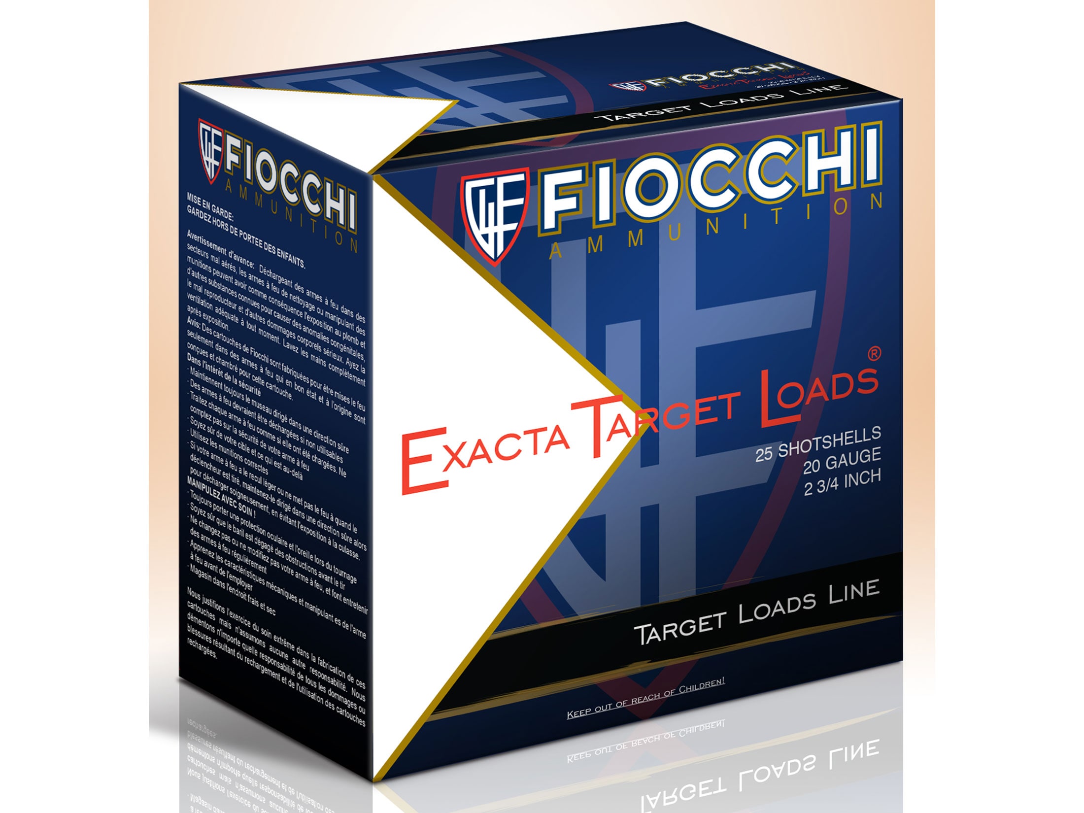 Fiocchi Low Recoil 20 Ga Ammo 2-3/4 #7 Steel Shot 7/8oz Box of 25