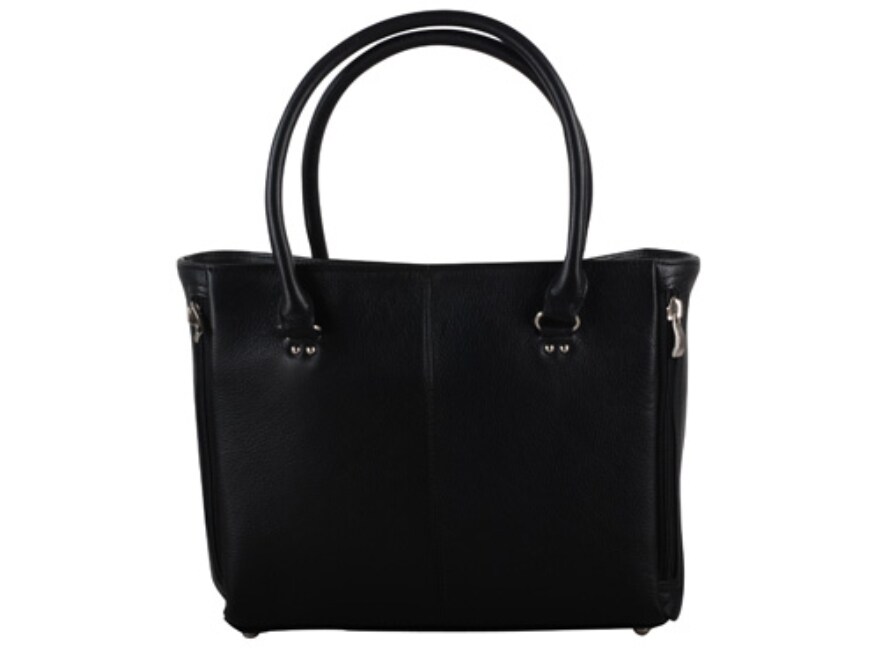 Gun Tote'N Mamas Traditional Open Top Handbag Leather Black