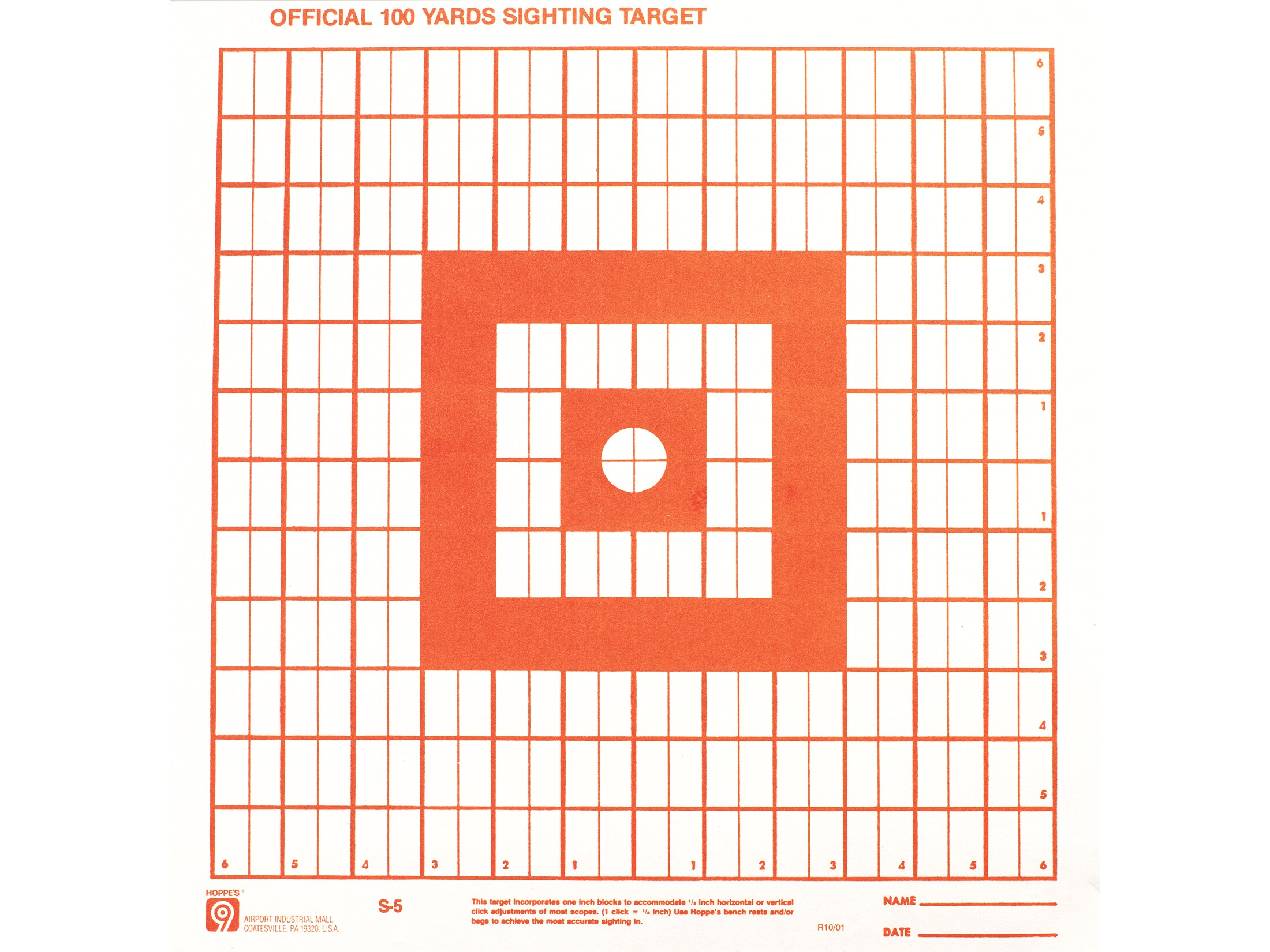 Hoppe's Target 14 x 14 Sighting-In 20PK