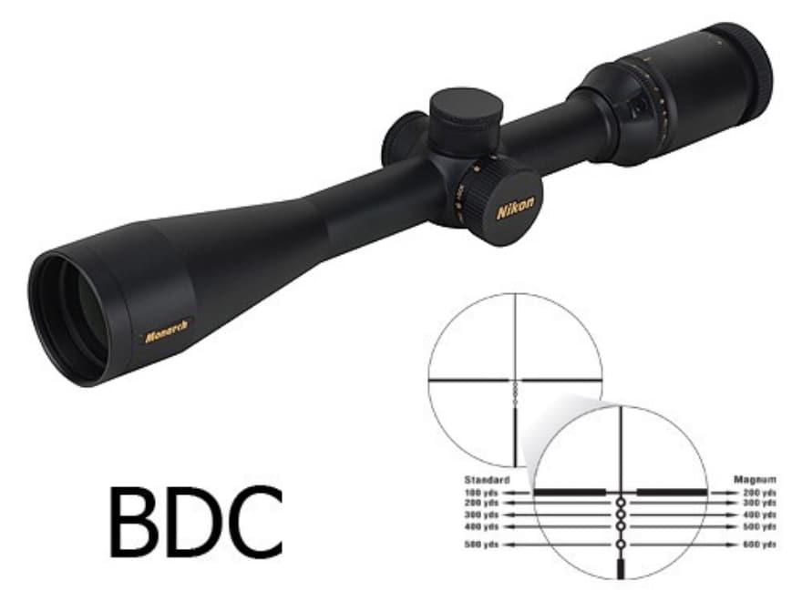 Nikon Monarch Rifle Scope 4-16x 42mm Side Focus BDC Reticle Matte