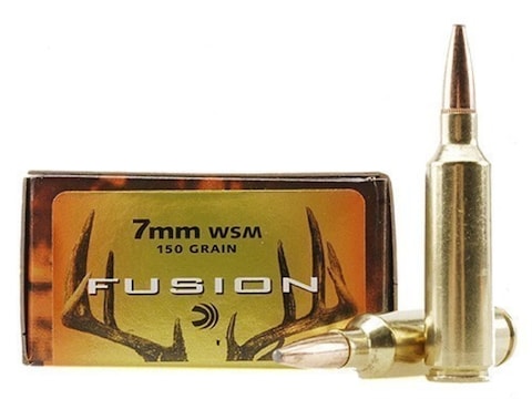 Federal Fusion Ammo 7mm Winchester Short Mag (WSM) 150 Grain Bonded