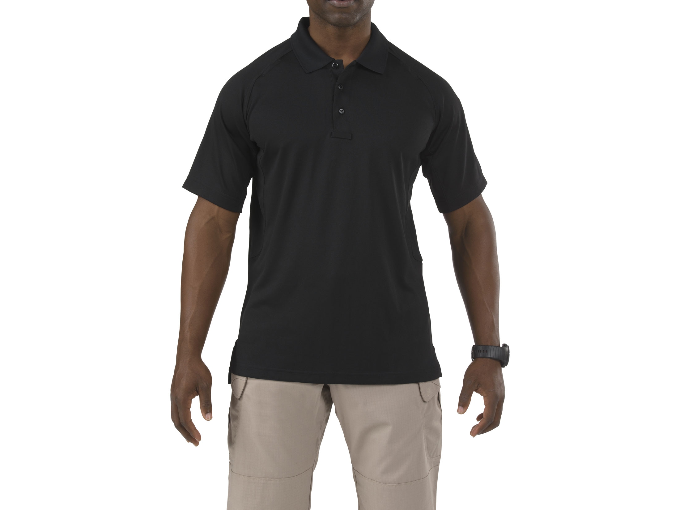 5.11 Men's Performance Short Sleeve Polo Shirt Black Large
