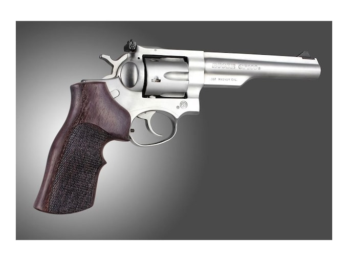 Hogue Fancy Hardwood Grips Top Finger Groove Ruger GP100 Super Redhawk