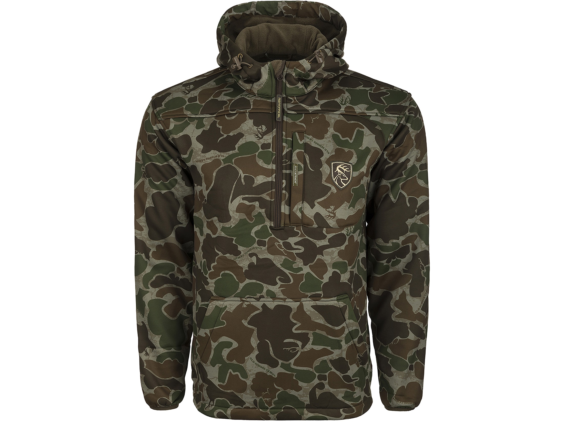 Drake Men's Non-Typical Endurance 1/4 Zip Shirt Realtree EDGE Large
