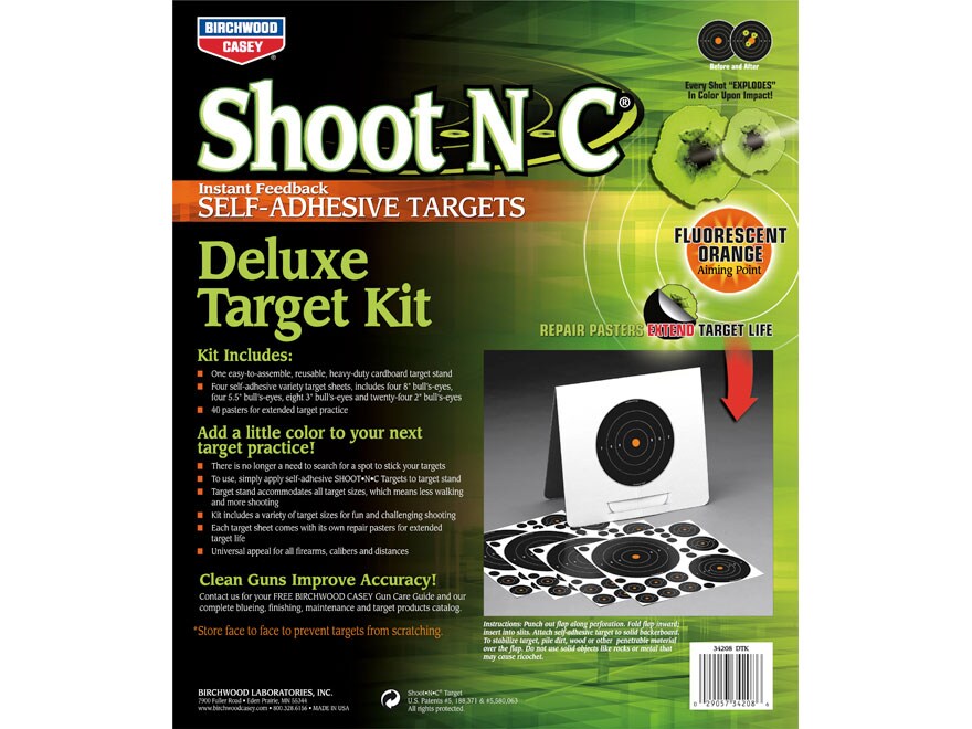 Birchwood Casey Shoot-N-C Deluxe Bullseye Target Kit