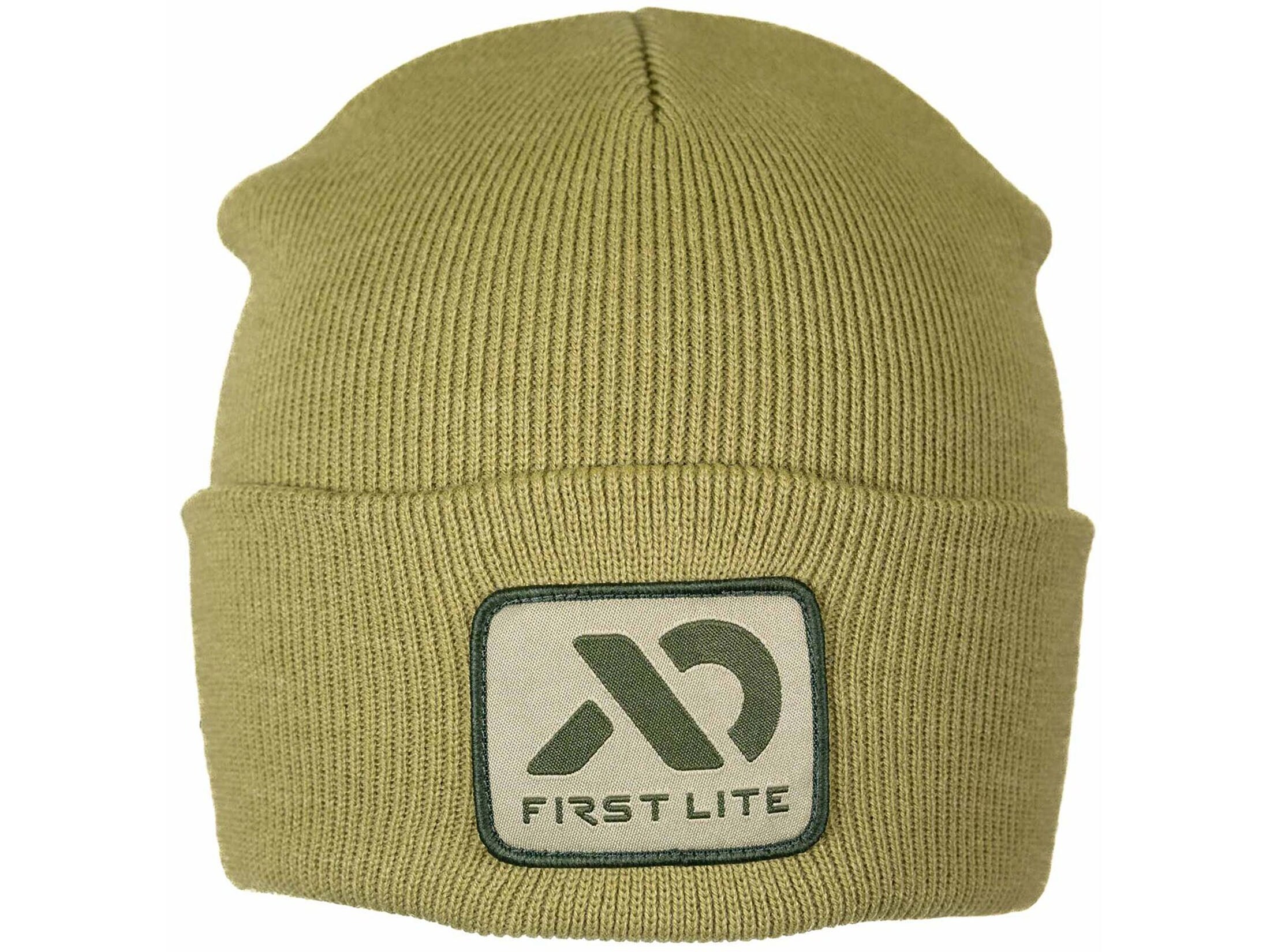 First Lite Men's Logo Beanie Tent Green One Size Fits Most