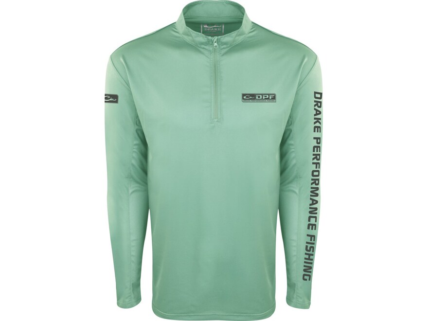 Drake Men's Performance Fishing Mesh Back 1/4 Zip Long Sleeve