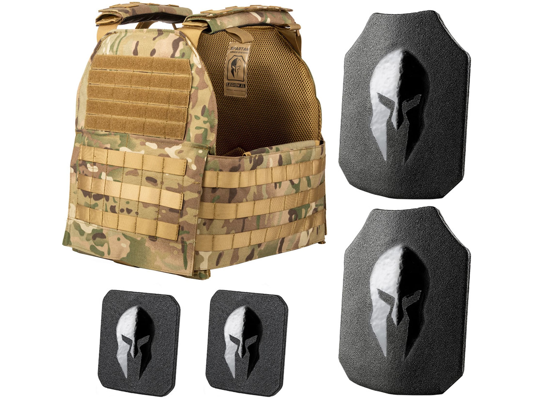 Spartan Armor Legion XL Plate Carrier AR550 Body Armor Ballistic Plate