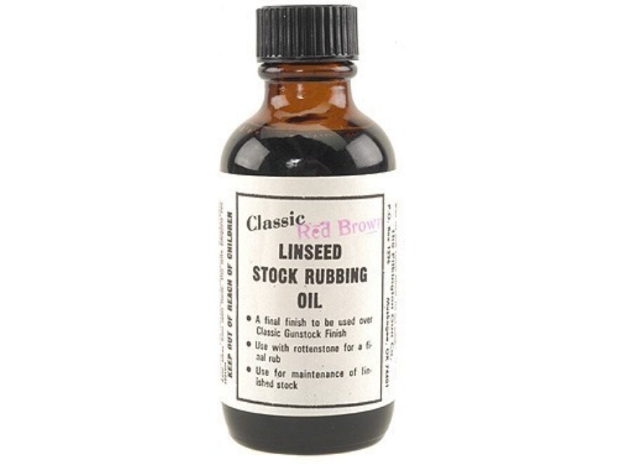 Pilkington Classic Linseed Stock Rubbing Oil Red Brown 2oz Liquid