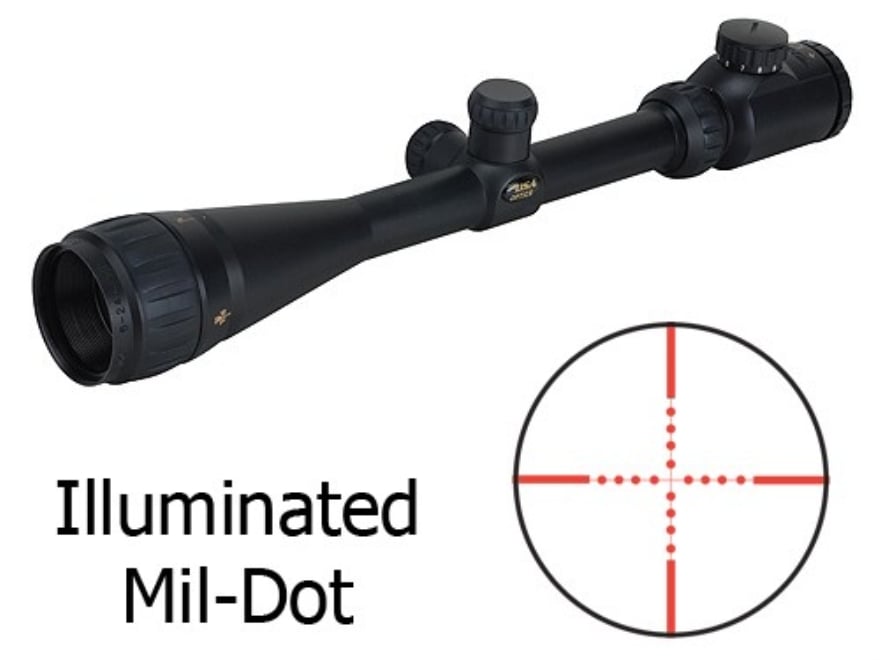 BSA Contender Mil Dot Target Rifle Scope 6-24x 40mm Adjustable