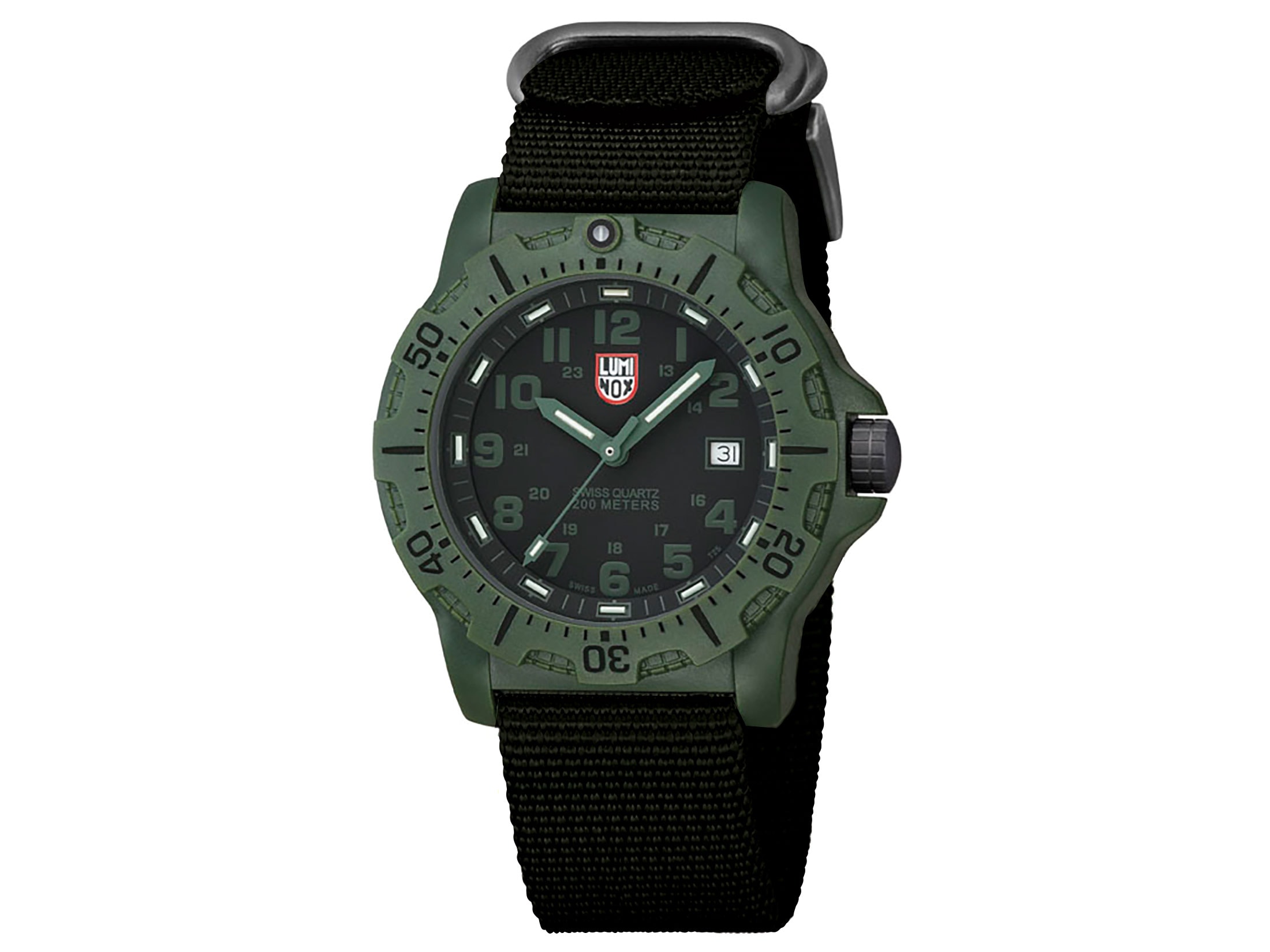 Luminox Black Ops Analog Tactical Watch Polymer/Nylon Green/Black