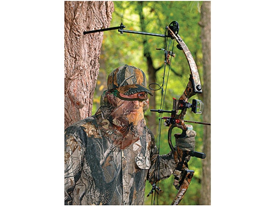 Allen Adjustable Arm Bow Hanger Aluminum Black
