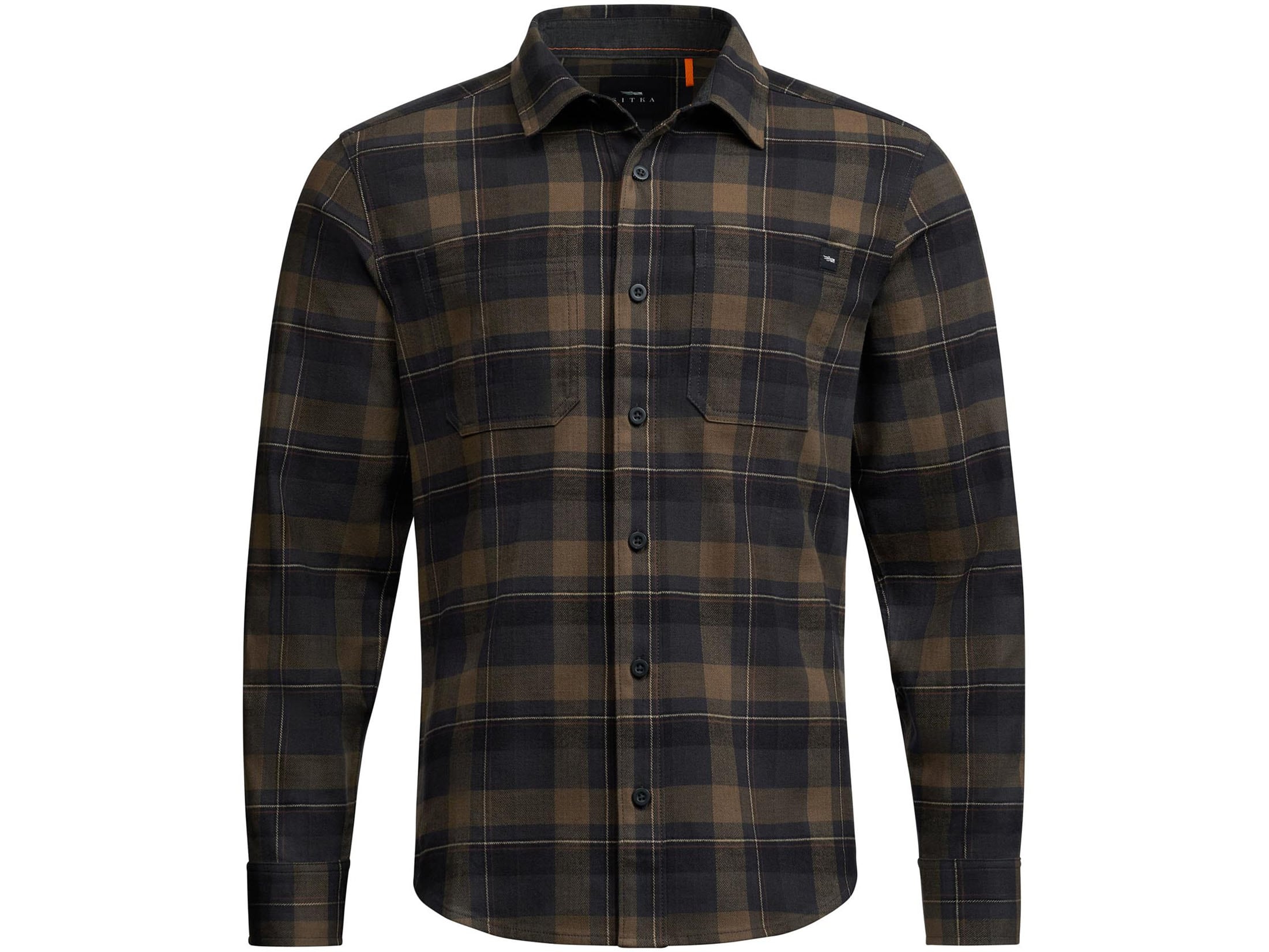 Sitka Gear Men's Ashland Flannel Shirt Oak Green Fall Plaid 2XL