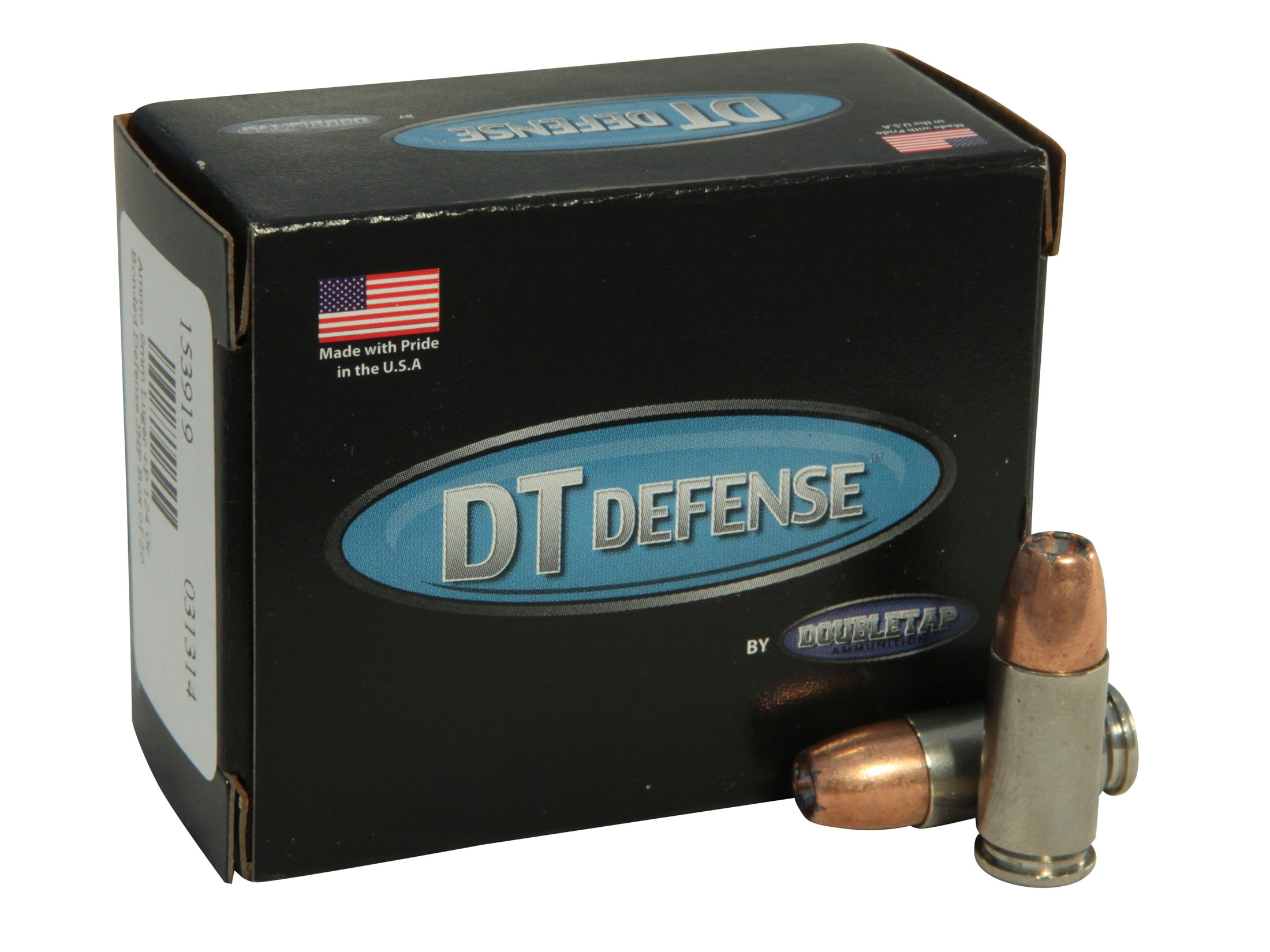DoubleTap 9mm Luger +P Ammo 124 Grain Bonded Jacketed Hollow Point Box