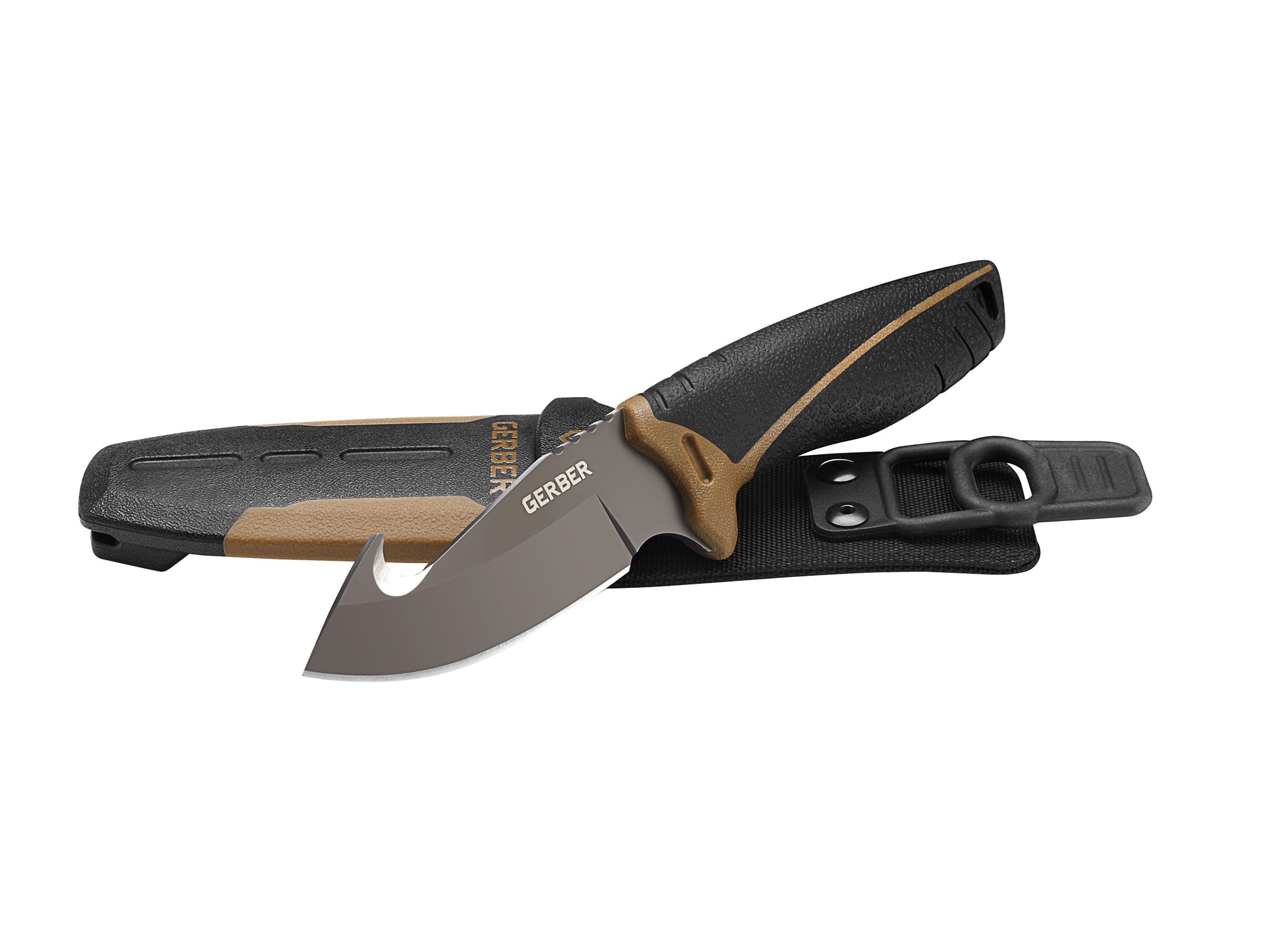 Gerber Myth Pro Fixed Blade Knife 3.75 Drop Point Gut Hook SS Blade