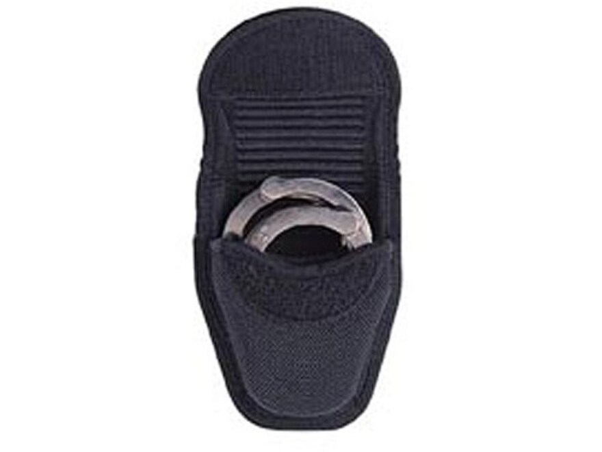 Bianchi 7317 Double Cuff Handcuff Case Hidden Snap Closure Nylon Black