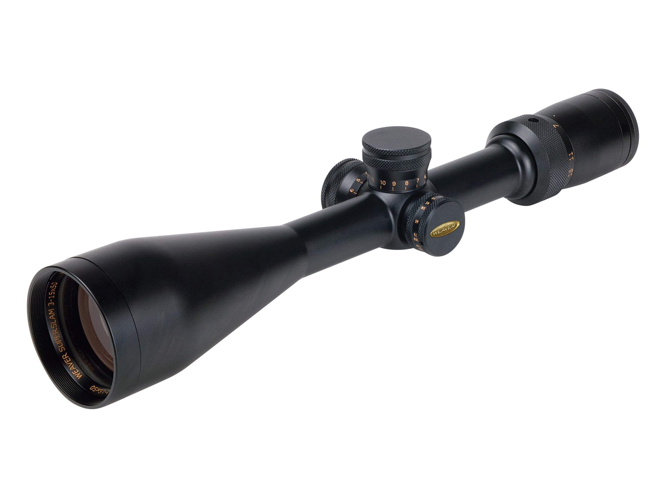 Weaver Super Slam Rifle Scope 3-15x 50mm Side Focus Etched Ballistic-X