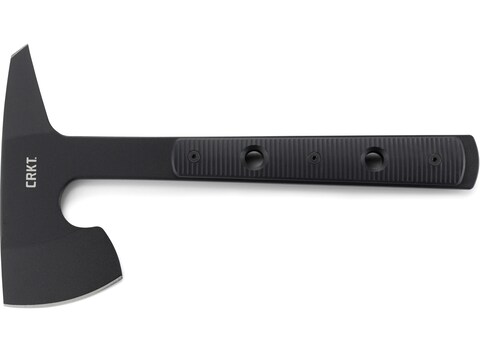 CRKT Rune Axe 6.69 Black SK5 Carbon Steel Blade GRN Handle Black