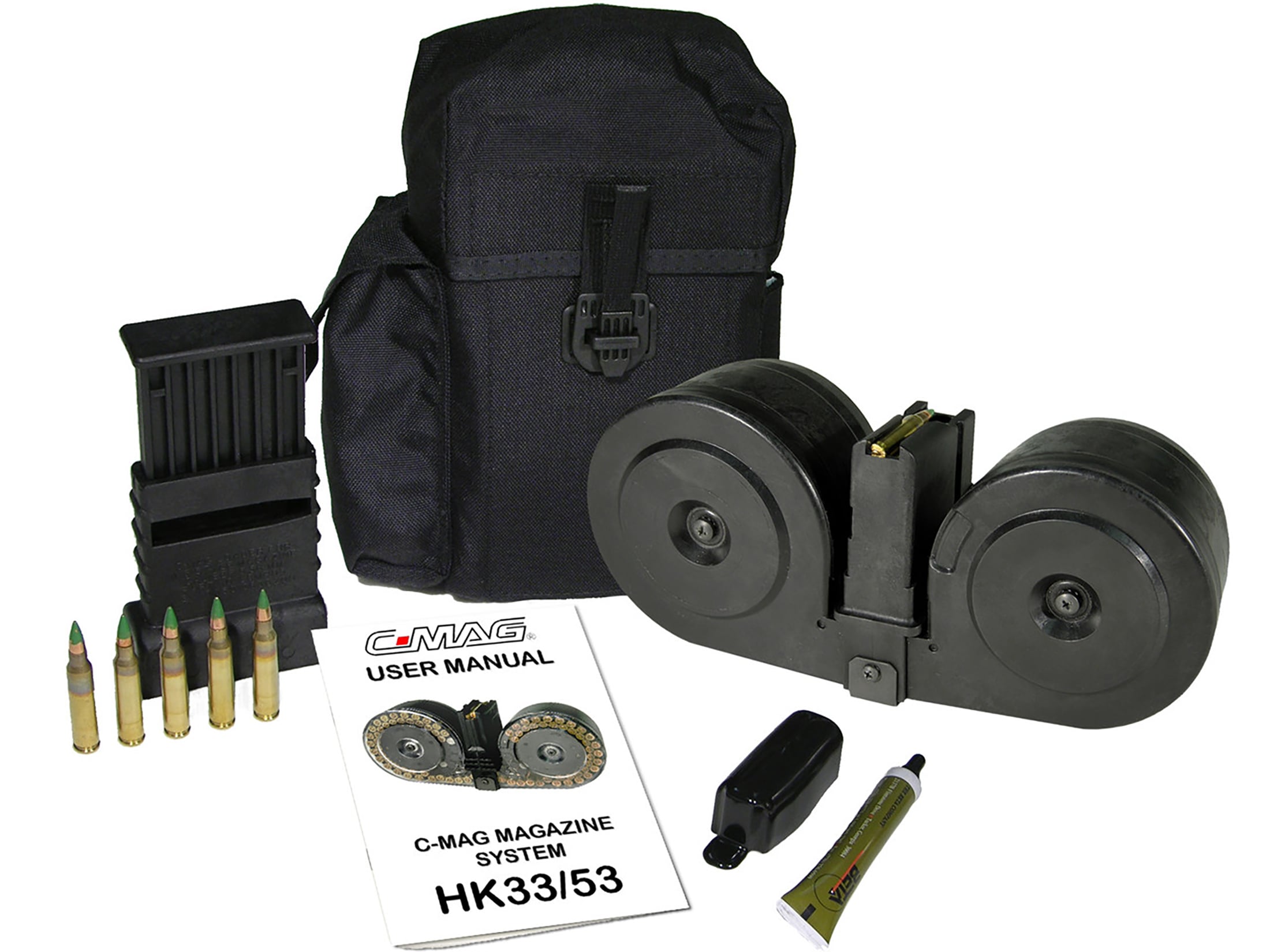 Beta C-Mag Mag System HK 33/53 223 Remington, 5.56x45mm 100-Round Drum